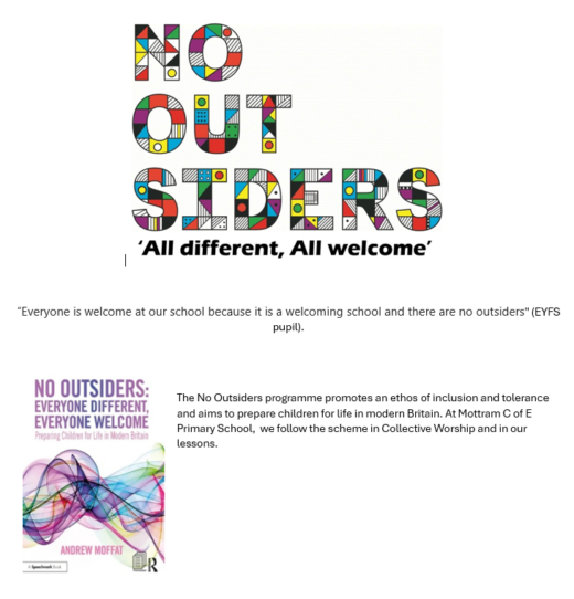 No Outsiders | Mottram C of E Primary School